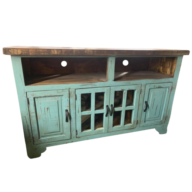 Turquoise Bonanza TV Stand 60" & 72" – 4State Rustic